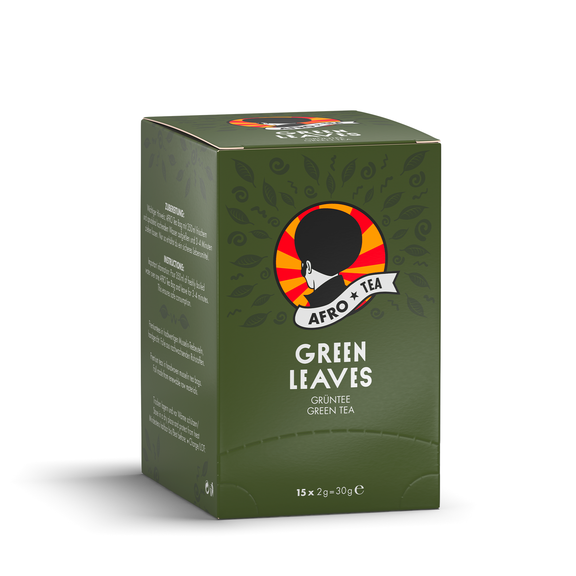 Afro Tea: Green Leaves - Green tea | Tea Bags