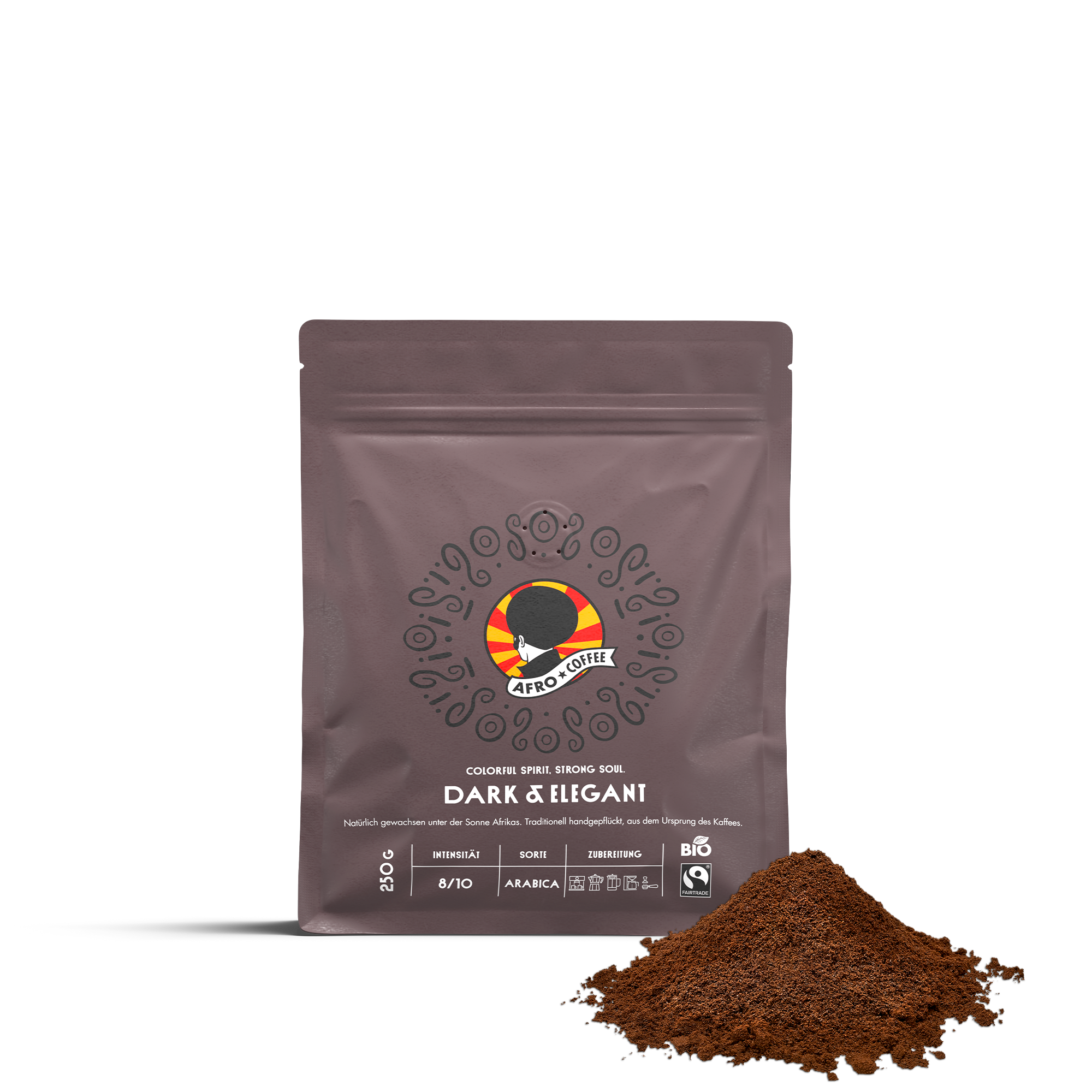 Organic Fairtrade Ground Coffee | Dark & Elegant 250g