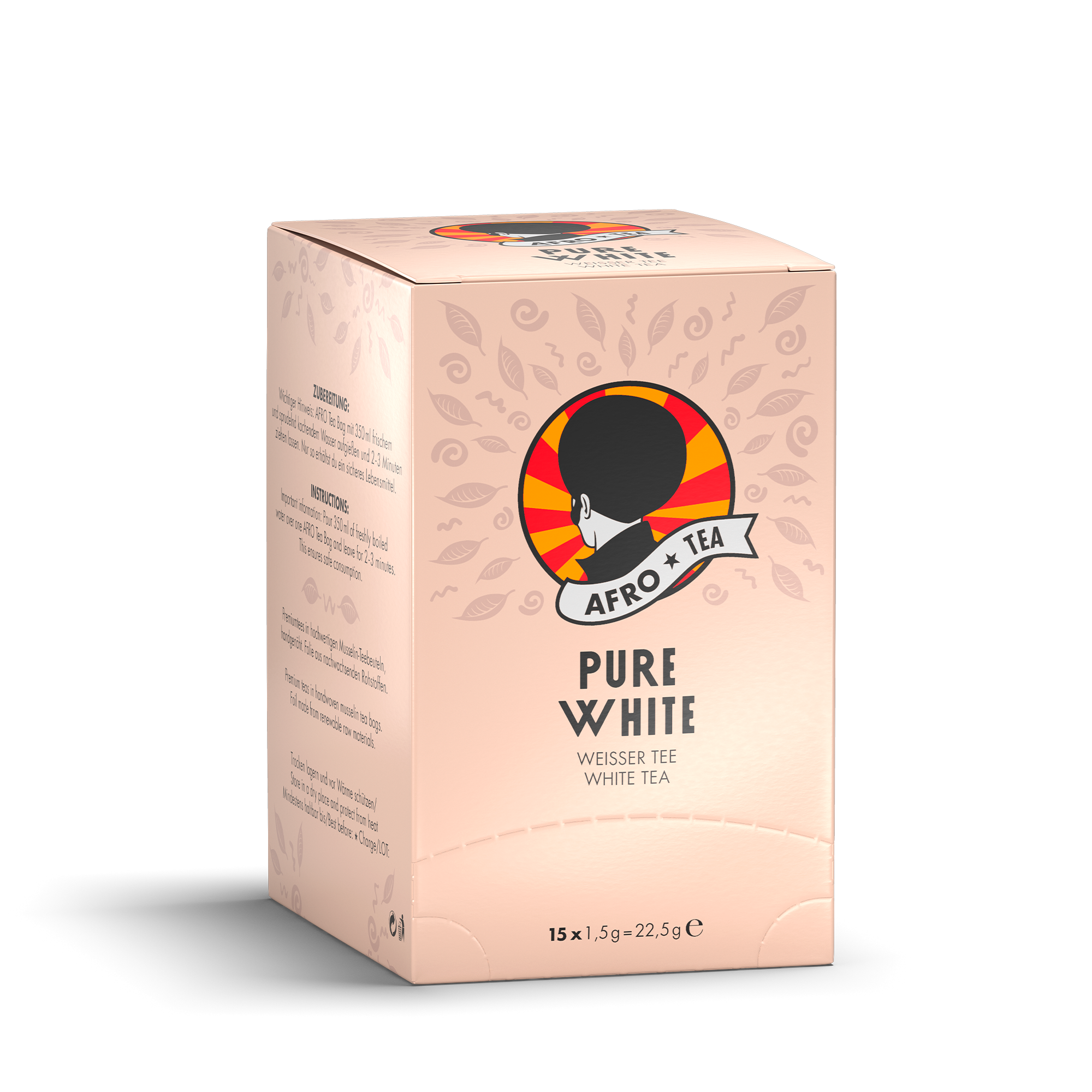 Afro Tea: Pure White - White Tea | Tea Bags