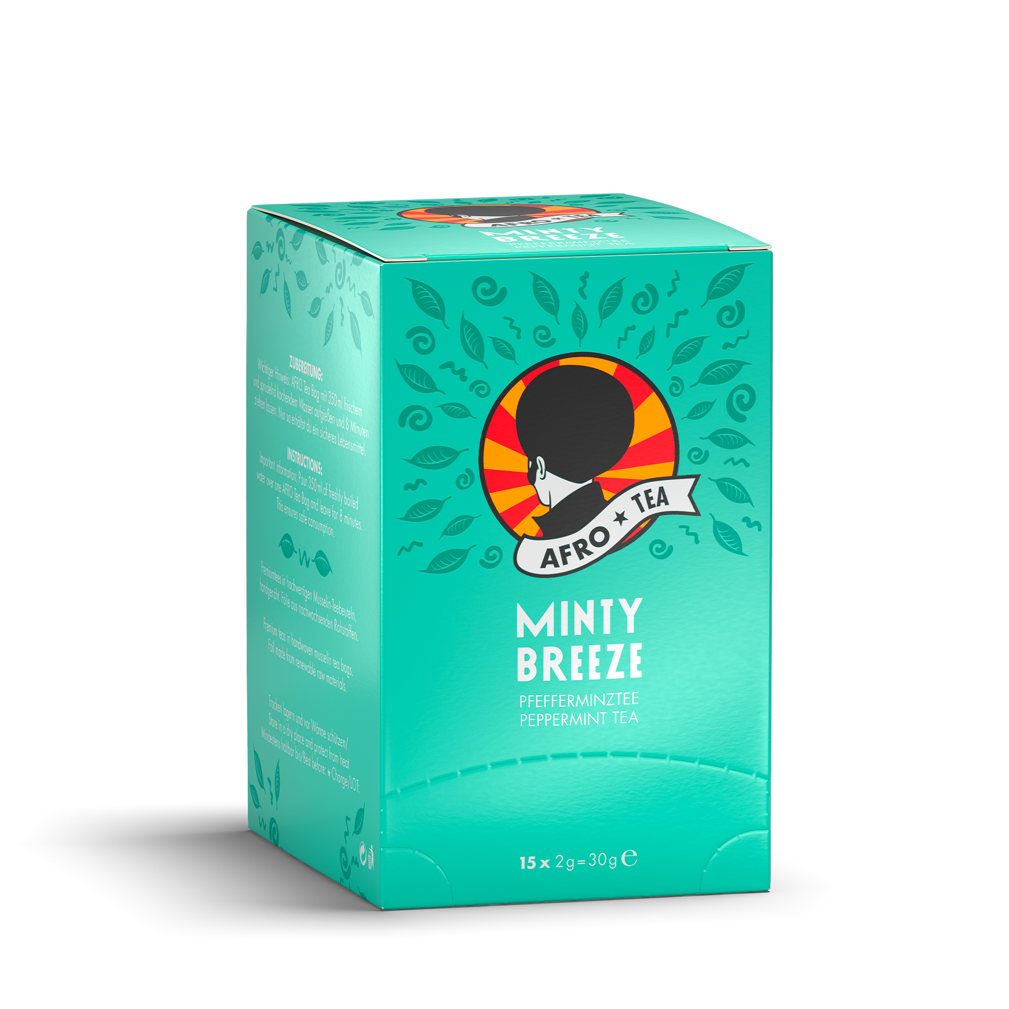 Afro Tea: Minty Breeze - Peppermint Tea | Tea Bags