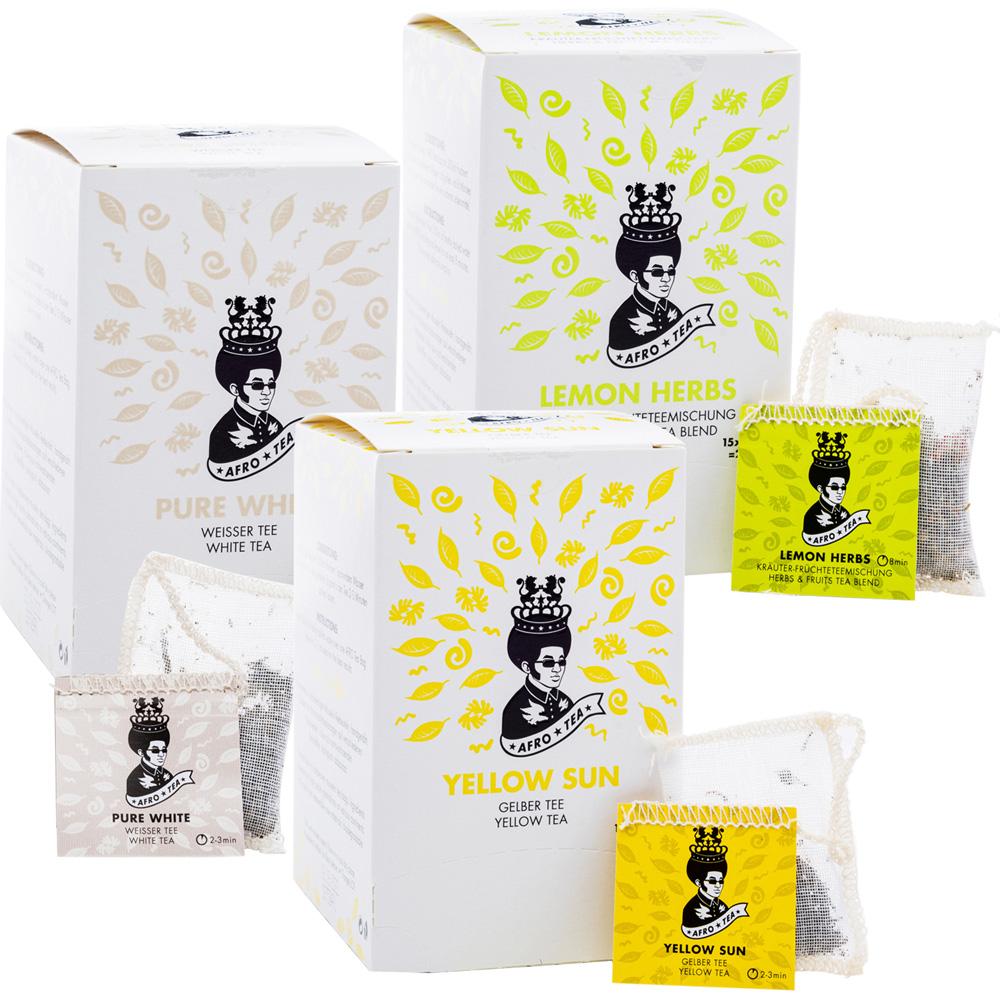 Afro Tea: Rare Tea Set deluxe | 3 exquisite tea varieties